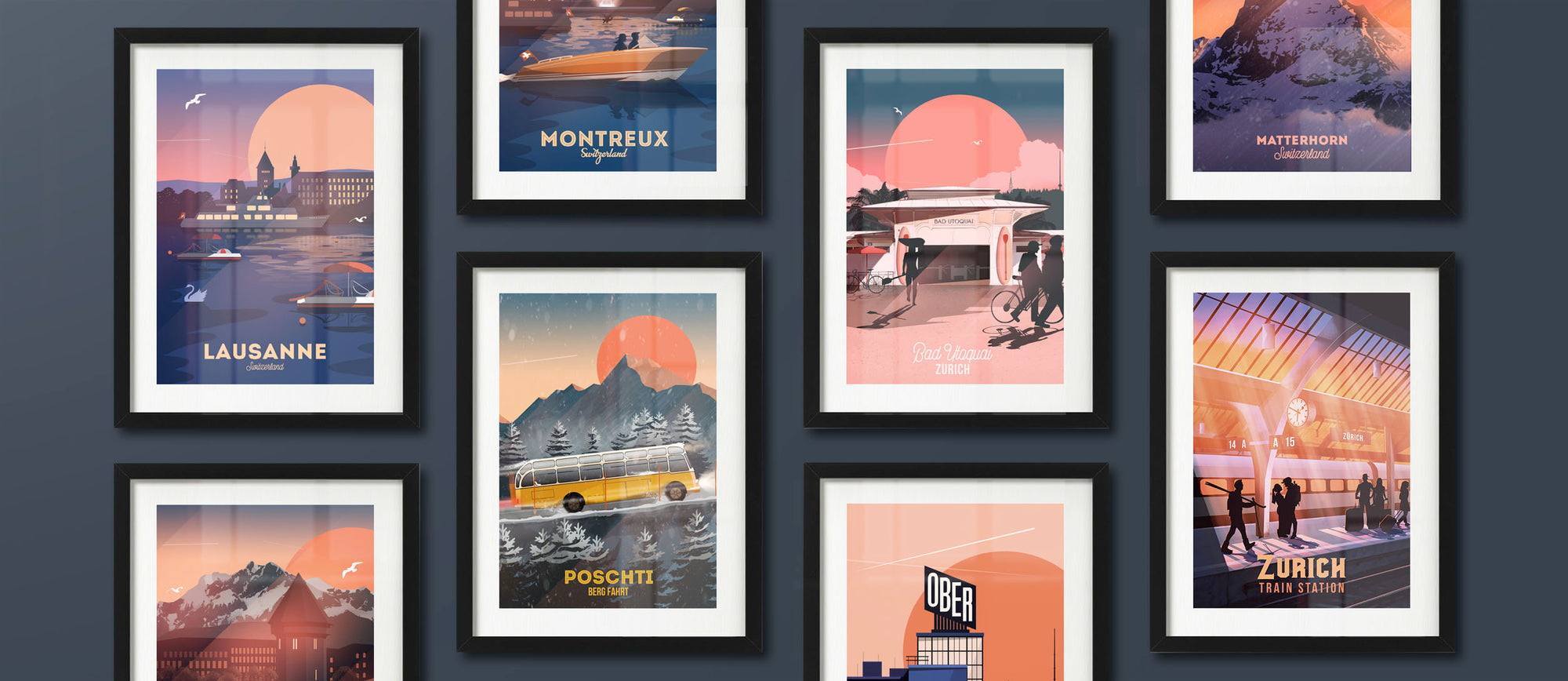 SWISS PRINTS | Illustrated authentic Swiss icons – LEKKA Swiss posters ...